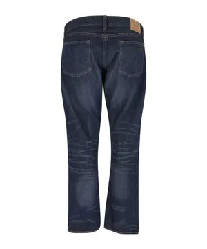 Polo Ralph Lauren Mid Waist Straight Leg Jeans With Embroidered Pony - Black