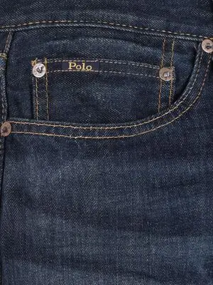 Polo Ralph Lauren Mid Waist Straight Leg Jeans With Embroidered Pony - Black