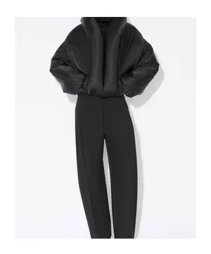 Alaïa Padded Bomber Jacket - Black