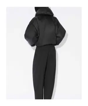 Alaïa Padded Bomber Jacket - Black