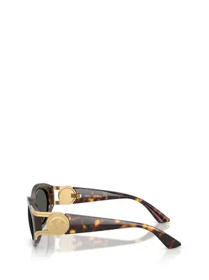 Versace Oval Frame Sunglasses - Black