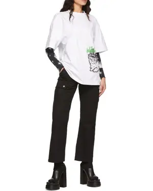 We11Done Graphic Print Long Sleeve T-shirt
