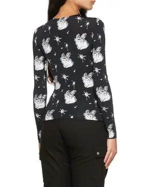 We11Done Graphic Print Long Sleeve T-shirt