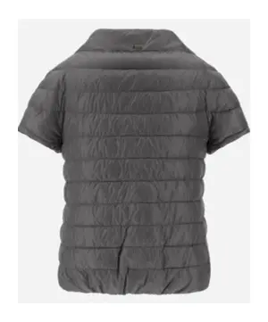 Herno Quilted Short-sleeved Down Jacket - Black