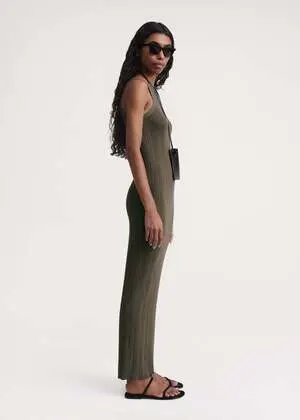 TOTEME Ribbed Racerback Maxi Dress
