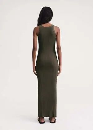 TOTEME Ribbed Racerback Maxi Dress