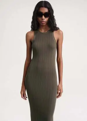 TOTEME Ribbed Racerback Maxi Dress