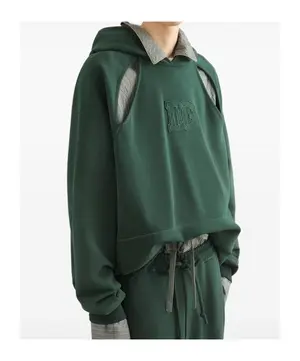 Dolce & Gabbana Logo Patch Treated Hoodie