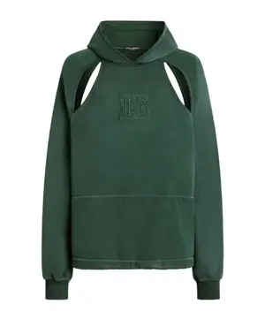 Dolce & Gabbana Logo Patch Treated Hoodie - No