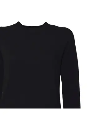 Max Mara Damasco Crewneck Knitted Jumper - Black