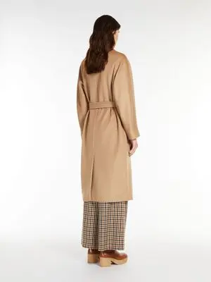 Max Mara Belted Long-sleeved Coat - Camel