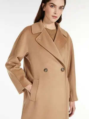 Max Mara Belted Long-sleeved Coat - Camel
