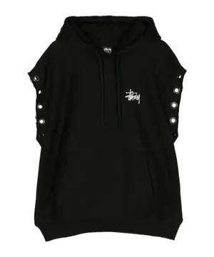 Junya Watanabe X Stussy Logo-print Sleeveless Hoodie - Black