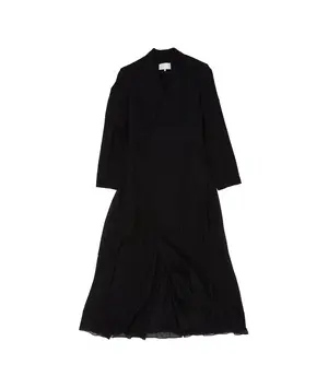 MAISON MARGIELA Long Sleeve Midi Dress - Black