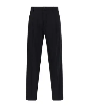 DEPARTMENT 5 Gin Cool Wool Pin Tucks Trousers - Black