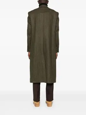SUNFLOWER Herringbone Double-breasted Coat