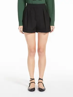 Max Mara Turn-up Pleated Shorts