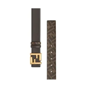 Fendi Ff Squared Reversible Belt - Brown