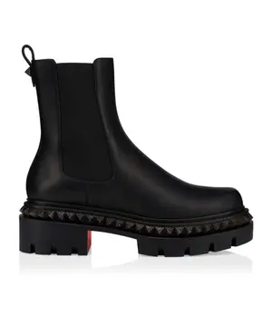 CHRISTIAN LOUBOUTIN St. Emilia Pyraclou Low Boots - Black