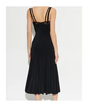 Dolce & Gabbana Lace Trim Spaghetti Strap Dress
