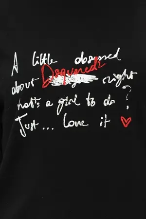 Dsquared2 Logo Embroidered Crewneck T-shirt
