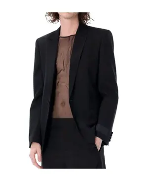Valentino Garavani Logo Patch Single-breasted Tailored Blazer