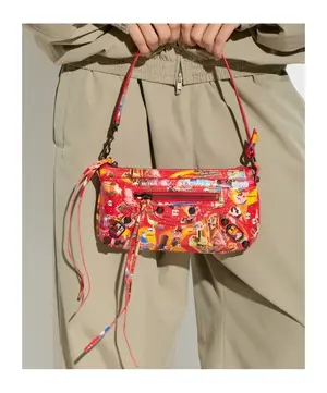 Balenciaga Le City Ice-cream Print Shoulder Bag