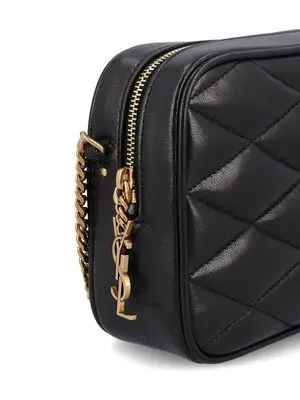 Saint Laurent Quilted Logo Plaque Shoulder Bag