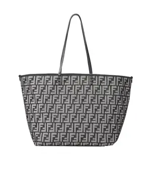 Fendi Reversible Ff Jacquard Tote Bag - Deep Blue