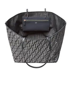 Fendi Reversible Ff Jacquard Tote Bag