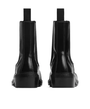 Bottega Veneta Leather Block Heel Ankle Boots