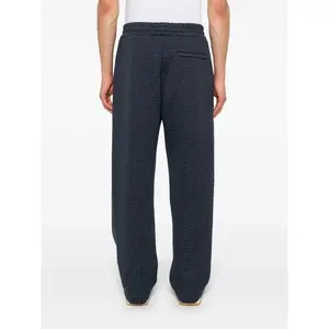 Fendi Ff-embossed Sytraight-leg Sweatpants - Black