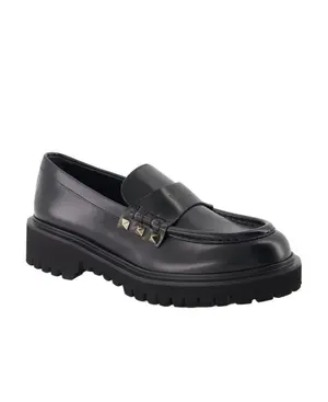 Valentino Garavani Rockstud Slip-on Loafers With Embossed Logo And Rivet Details