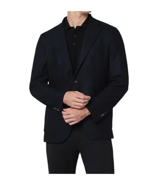 SANTANIELLO Textured Single-breasted Jacket - Black