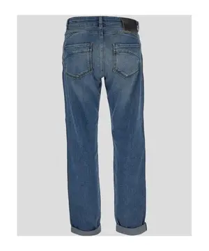 Sportmax Logo Patch Turn-up Hem Jeans