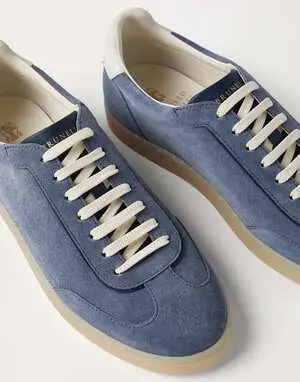 Brunello Cucinelli Low-top Lace-up Sneakers - Blue