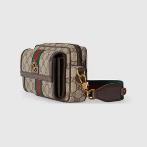 Gucci Ophidia Gg Mini Crossbody Bag - Beige/ebony