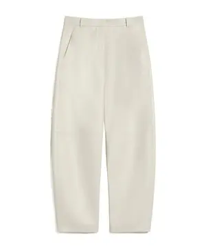 Max Mara Belted Barrel-leg Trousers