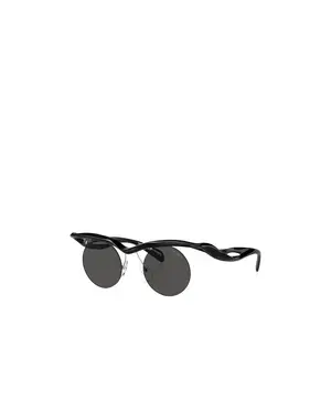 Prada Round Frame Sunglasses - Black