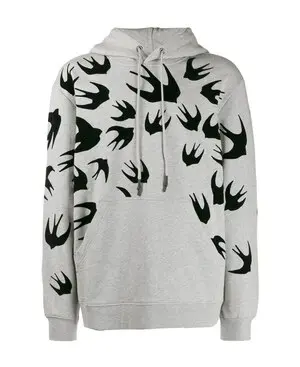 Alexander McQueen Flock Swallow Hoodie
