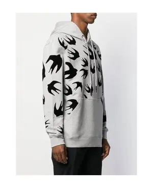 Alexander McQueen Flock Swallow Hoodie