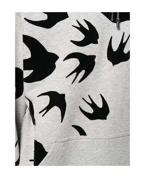 Alexander McQueen Flock Swallow Hoodie
