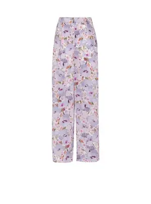 Balmain Printed Poppy Flower Trousers