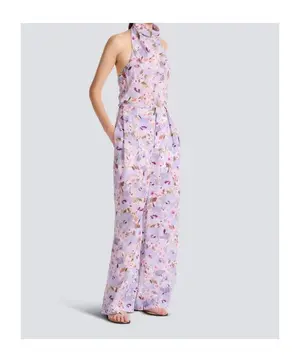 Balmain Printed Poppy Flower Trousers