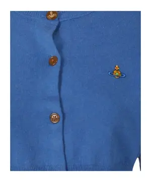 VIVIENNE WESTWOOD Logo-embellished Cardigan - Blue