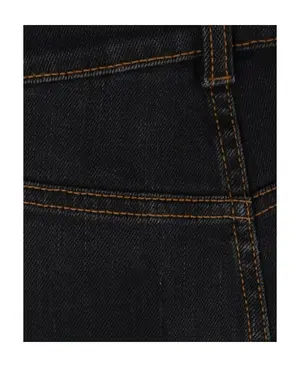 Alexander McQueen Slim Fit Bootcut Jeans With Trumpet Hem - Blue