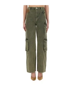 Moschino Straight-leg Cargo Jeans - Green