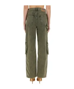 Moschino Straight-leg Cargo Jeans - Green