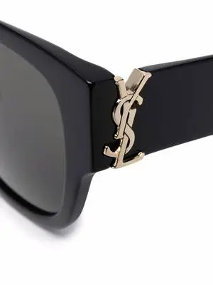 Saint Laurent Square Frame Sunglasses - Black