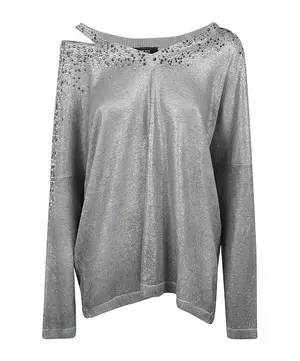 Avant Toi Embellished V-neck Jumper